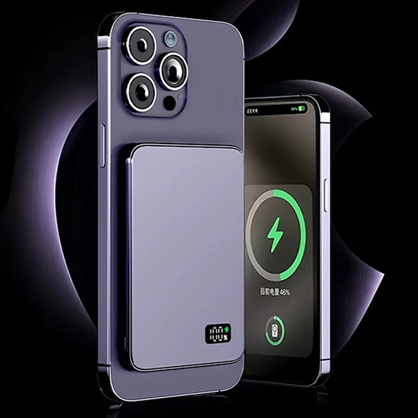 Ultra Thin MagSafe Power Bank - Fast Magnetic Wireless Charging